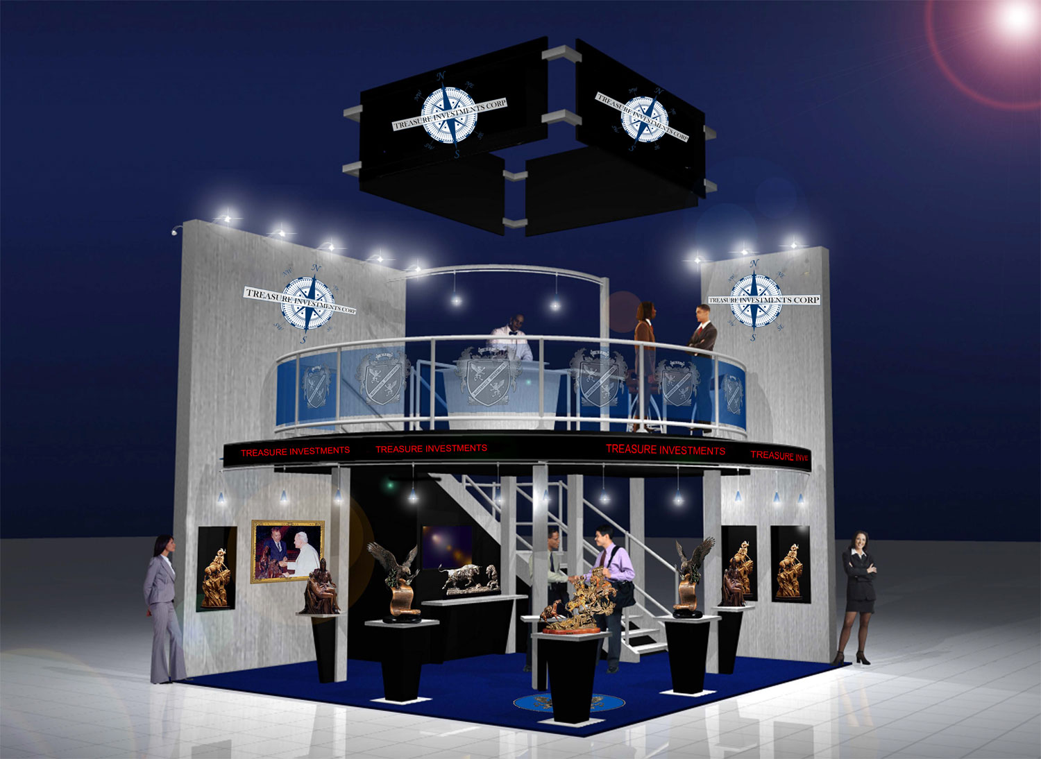 Booth Mock Up for Foundation Michelangelo • Foundation Michelangelo